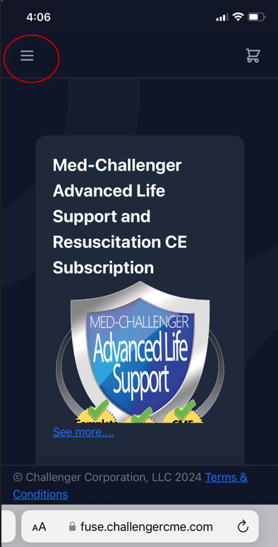 How do I log in to My Med-Challenger account?